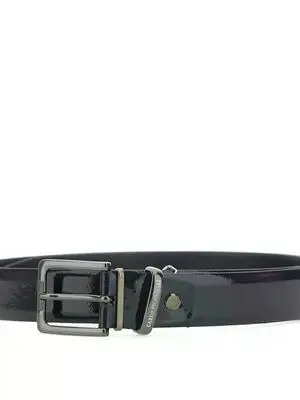 CARLO PIGNATELLI Leather Belt With Engraved Logo