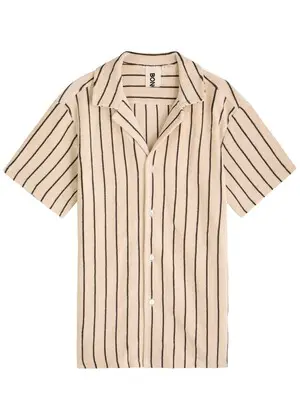 BONGUSTA Striped Terry Shirt - Cream