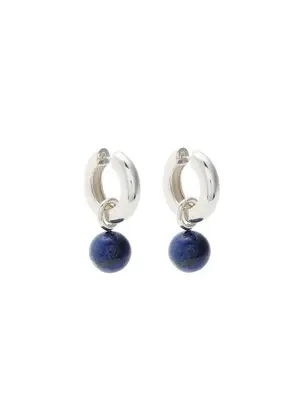 Agmes Sonia Sterling Hoop Earrings Silver