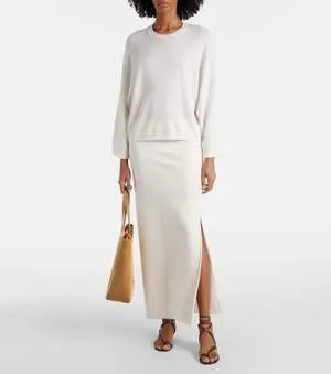 Khaite Lilth Crepe Jersey Pencil Skirt