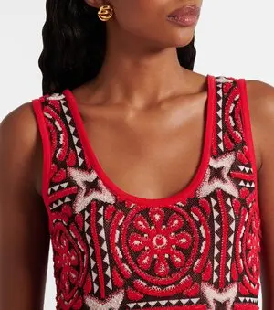 La DoubleJ Sole Star Jacquard Mini Dress