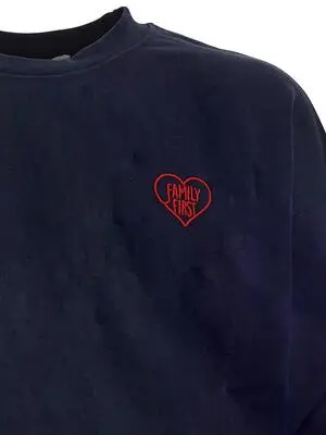 FAMILY FIRST Embroidered Cotton Sweatshirt
