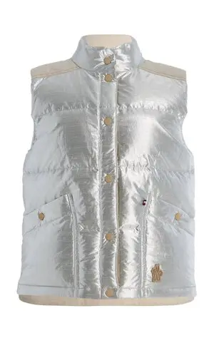 Moncler Pinchot Lamé Down Vest