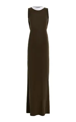 K.NGSLEY Kort Layered Maxi Dress - Green