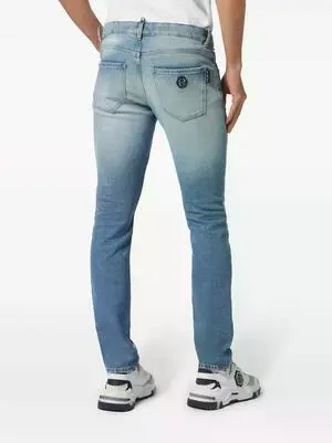 Philipp Plein Low-rise Skinny Jeans With Appliqué Logo
