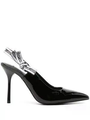 KARL LAGERFELD 100mm Slingback Leather Pumps