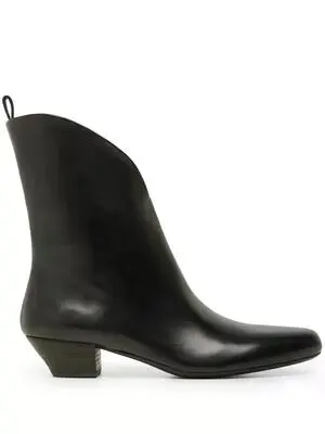 Marsèll Goccio Leather Ankle Boots - Black