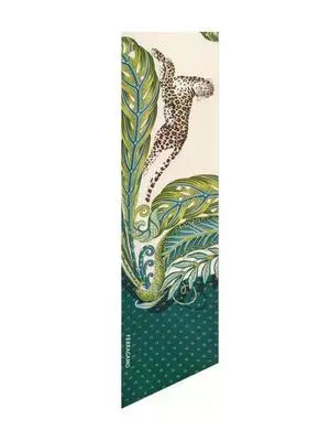 FERRAGAMO Madras-print Silk Bandeau - Green