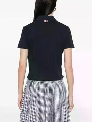 Thom Browne Cotton Short-sleeve Polo Top