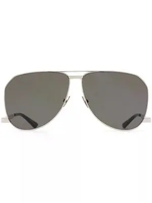Saint Laurent Logo-engraved Pilot-frame Sunglasses