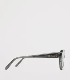 Loewe Acetate Swan Slim Sunglasses - Grey