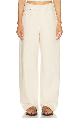 SLVRLAKE Camilla Curve Leg Jeans - Ecru