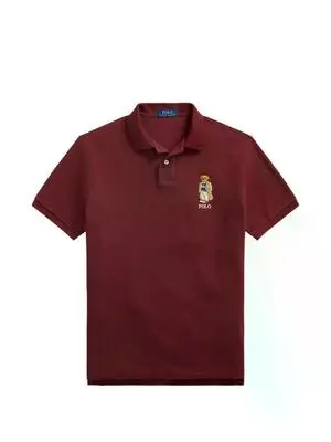 Polo Ralph Lauren Embroidered Polo Bear Polo Shirt - Red