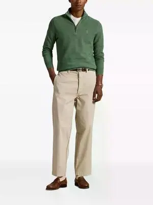 Polo Ralph Lauren Cotton Zip Neck Sweatshirt - Green