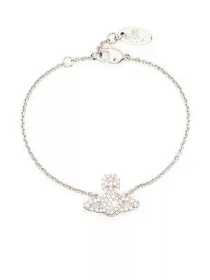 VIVIENNE WESTWOOD Orb Charm Bracelet With Crystal Embellishment - Silver