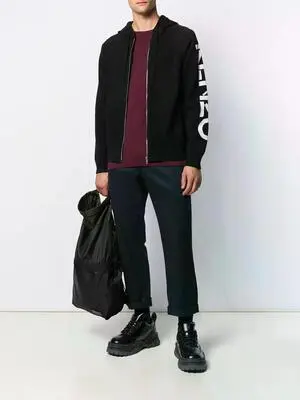 Kenzo Intarsia Knit Logo Hoodie