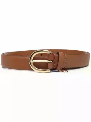 Ralph Lauren Logo Charm Buckled Belt - Brown