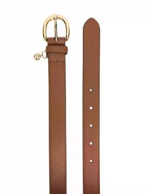 Ralph Lauren Logo Charm Buckled Belt - Brown