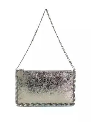Stella McCartney Falabella Metallic Clutch - Grey