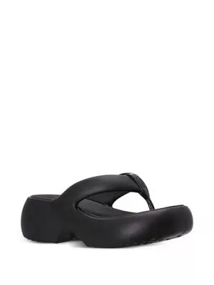 Melissa Free Fuzzy Flip-flops - Black
