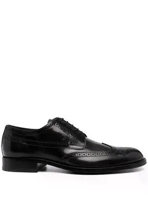 TOD'S Leather Lace-up Brogues - Black