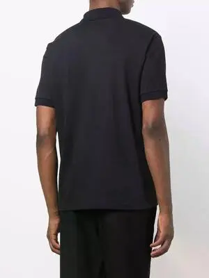 Giorgio Armani Logo-embroidered Polo Shirt - Blue