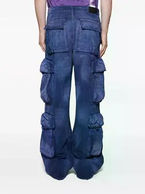Amiri Logo-jacquard Cotton Cargo Jeans