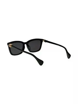Gucci Acetate Square Frame Sunglasses With Logo Plaque