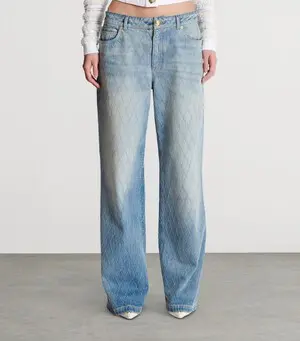 Balmain Diamond Straight Jeans - Blue