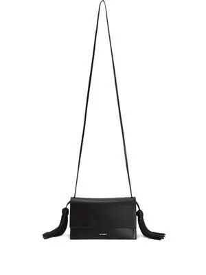 JIL SANDER Tassel Cross Body Bag - Black