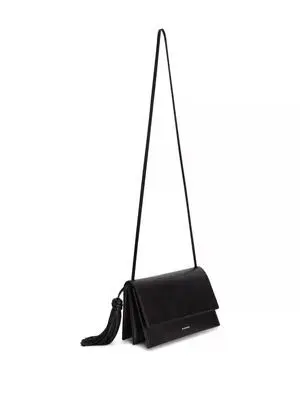 JIL SANDER Tassel Cross Body Bag - Black