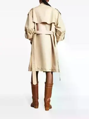 FAY Double-breasted Cotton Trench Coat