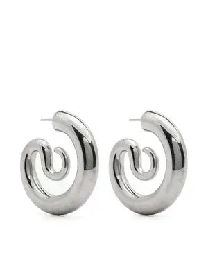 PANCONESI Serpent Hoop Earrings - Silver