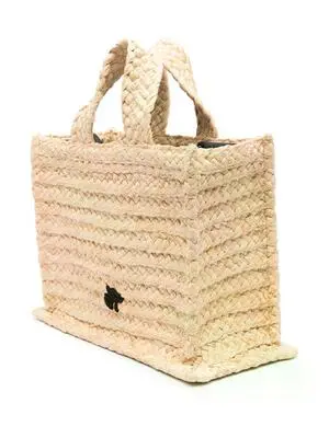 PATOU Small Jp Raffia Tote Bag