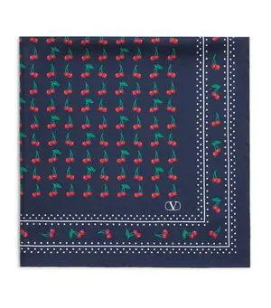 Valentino Garavani Silk Cherryfic Print Scarf