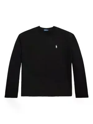 Polo Ralph Lauren Long-sleeved Cotton T-shirt - Black