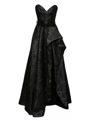 SAIID KOBEISY Brocade Maxi Dress