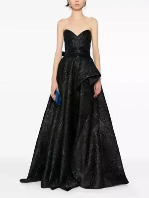 SAIID KOBEISY Brocade Maxi Dress