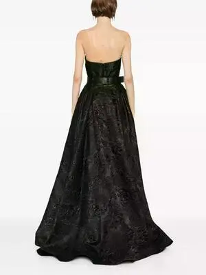 SAIID KOBEISY Brocade Maxi Dress