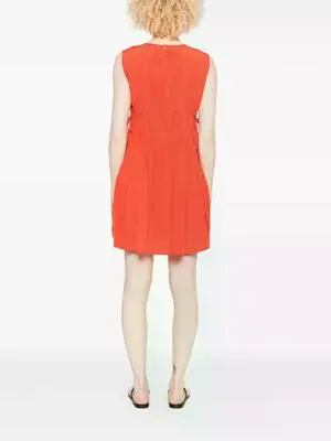 Asceno Mini Dress With Self-tie Fastening - Orange
