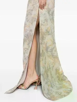 SAIID KOBEISY Brocade Gown - Grey