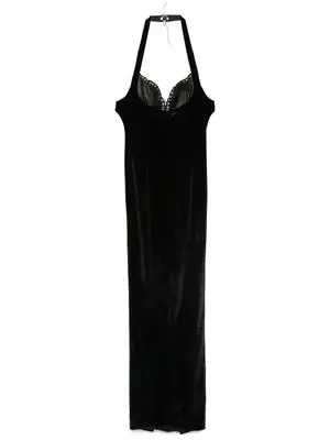 LUDOVIC DE SAINT SERNIN Velvet Grace Maxi Dress