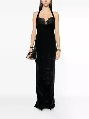 LUDOVIC DE SAINT SERNIN Velvet Grace Maxi Dress