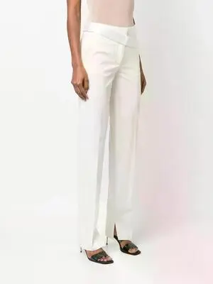 Stella McCartney Satin-waistband Detail Trousers - Neutrals