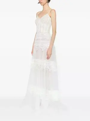 SAIID KOBEISY Lace Gown - White