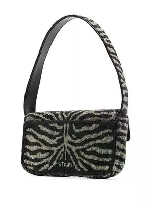 Staud Tommy Beaded Shoulder Bag - Black