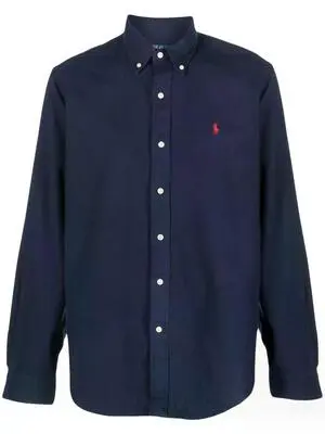 Polo Ralph Lauren Polo Pony Button-up Cotton Shirt - Blue