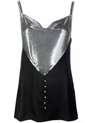 Rabanne Chainmail-panelled Cowl Neck Vest