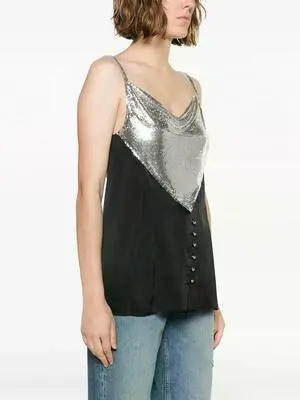 Rabanne Chainmail-panelled Cowl Neck Vest