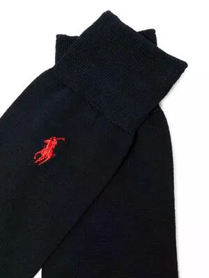 Polo Ralph Lauren Embroidered Logo Socks Pack Of Three - Blue